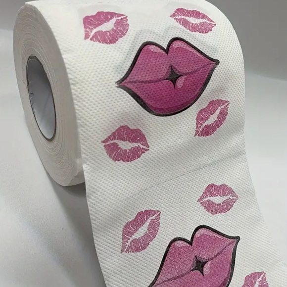 Bath | Chic Lip Print Toilet Paper Ecofriendly 3ply Continuous Roll For ...